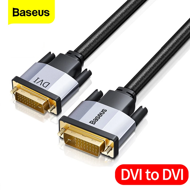 Baseus Enjoyment Series DVI Male To DVI Male Adapter Cable - Baseus ...