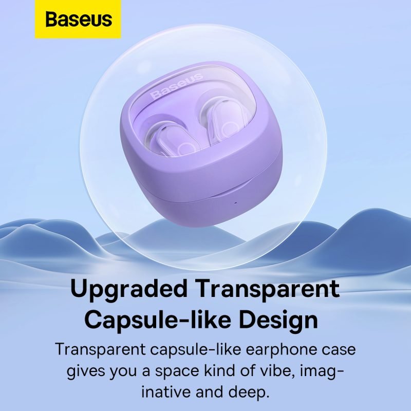 Baseus Bowie WM02 True Wireless Earphones Purple - Baseus Pakistan