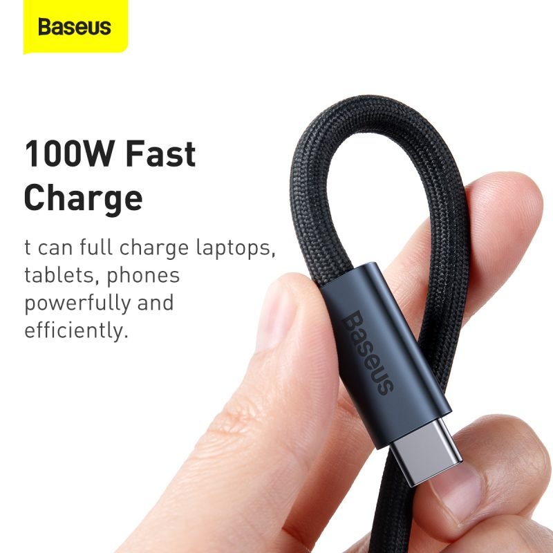 Baseus Flash Series USB4 Type C to Type C Cable 100W 8K 1M Tarnish ...