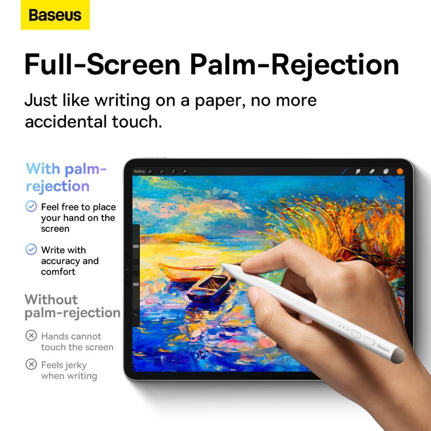 Baseus Stylus Pen Smooth Writing With LED Indicators Active Passive Version