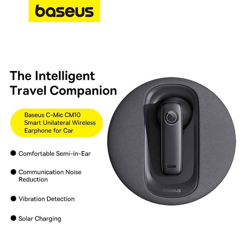 Baseus C-Mic CM10 Smart Unilateral Wireless Earphone for Car - Baseus ...